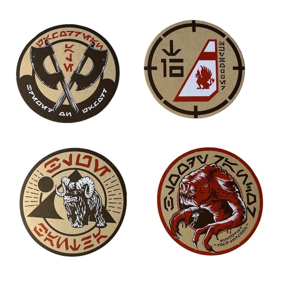 Star Wars | Dining | Set Of 4 Star Wars Coasters From Ogas Cantina Walt ...